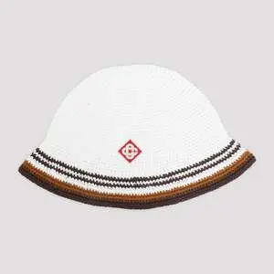 Casablanca Crocheted Cotton Bucket Hat - Multicolour
