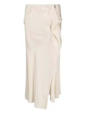 Attico Satin-feel Viscose Mini Skirt - Cream