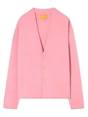 GUEST IN RESIDENCE GUEST IN RESIDENCE Long Sleeve Cashmere Polo With Gathered Detail