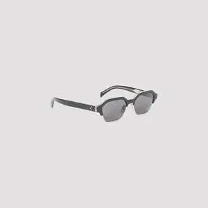 Celine Acetate & Metal Frame Octagon Sunglasses - Black