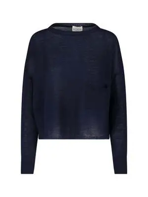MA'RY'YA 100% Virgin Wool Sweater - Blue