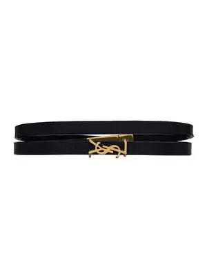 Saint Laurent Engraved Detail Magnetic Clasp Bracelet