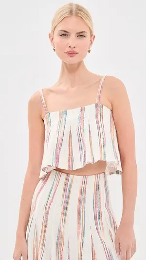 Rosie Assoulin Pleated Bandeau Top