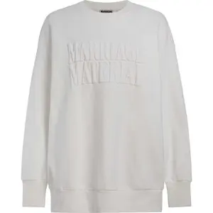 BRIDEMERCH Bridermerch Oversize Crewneck With Applique - White