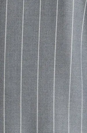 Thom Browne Flannel Chalk Stripe Sport Coat With Armbands