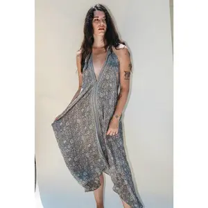 SUN CHILD Classic Silk Dress Ivy