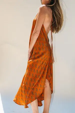 SUN CHILD Classic Silk Dress Hope
