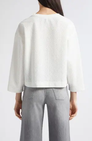 Emporio Armani Crewneck Chevron Jacquard Sweater