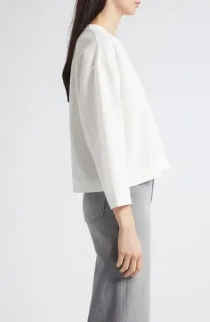 Emporio Armani Crewneck Chevron Jacquard Sweater