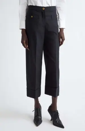 Thom Browne Hopsack Suiting Trousers - Navy