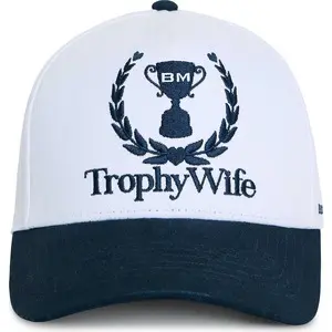 BRIDEMERCH Trophy Wife Trucker Hat - White