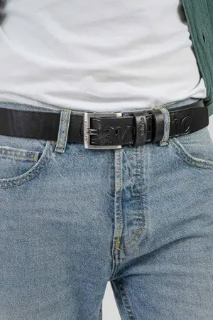 CAVALINHO Classic Embossed Leather Belt