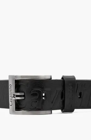 CAVALINHO Classic Embossed Leather Belt