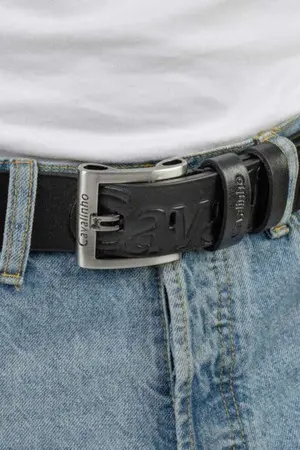 CAVALINHO Classic Embossed Leather Belt