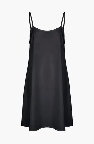 MODENAIRE Sleeveless High Neck Lace Overlay Maxi Dress - Black