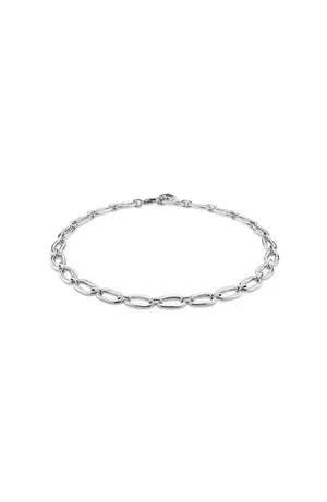 UNODE50 Sterling Plated Link Necklace - Silver