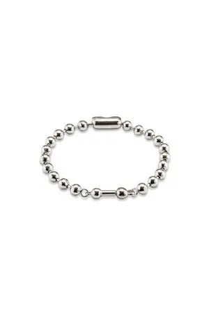 UNODE50 18k Gold-plated Chain Bracelet With Beads - Silver