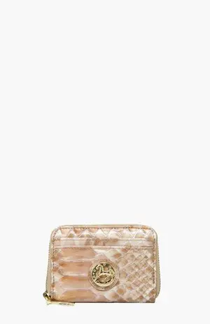 CAVALINHO Gallop 275 Patent Leather Card Holder Beige