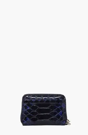 CAVALINHO Gallop 275 Patent Leather Card Holder - Navy