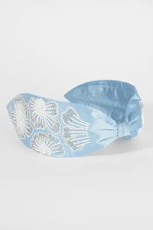 HAIR DRAMA CO. Flora Embellished Knotted Hair Band