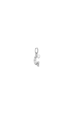 UNODE50 Sterling-plated Letter G Charm