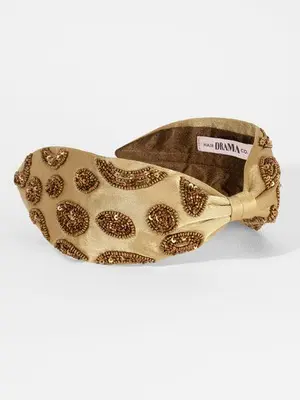 HAIR DRAMA CO. Champagne Paisley Headband