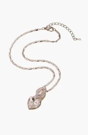 MODENAIRE Crystal Heart Pendant Necklace