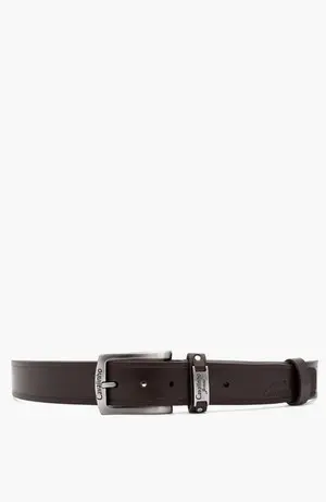 CAVALINHO Gentleman 512 Leather Belt With Silver Buckle - Brown