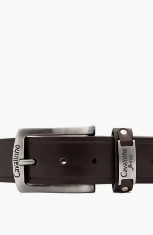 CAVALINHO Gentleman 512 Leather Belt With Silver Buckle