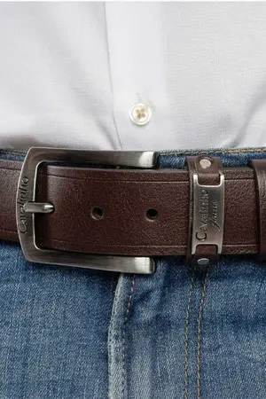 CAVALINHO Gentleman 512 Leather Belt With Silver Buckle