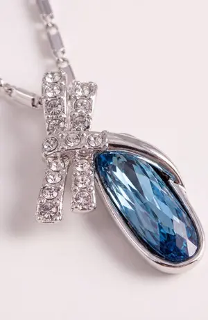 MODENAIRE Dragonfly Egg Crystal Pendant Necklace