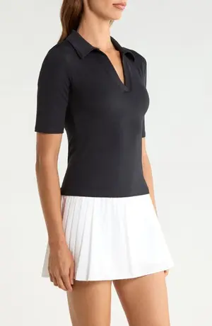 Beyond Yoga Sport Active Polo - Black