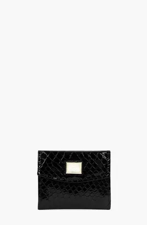 CAVALINHO Gallop 530 Mini Patent Leather Wallet - Black
