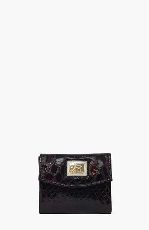 CAVALINHO Gallop 530 Mini Patent Leather Wallet - Brown