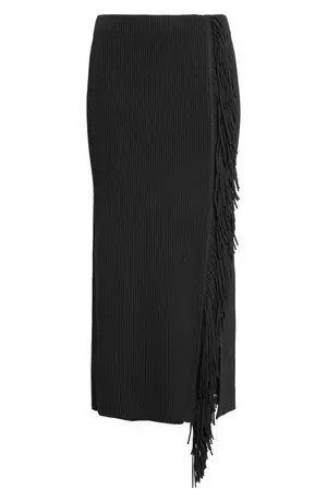 Emporio Armani High Waist Fringe Skirt