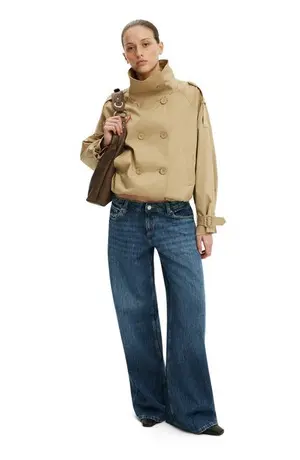 COTTON ON Porter Cropped Trench Coat