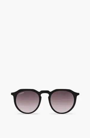 CAVALINHO Round Frame Sunglasses With Tortoiseshell Finish - Black
