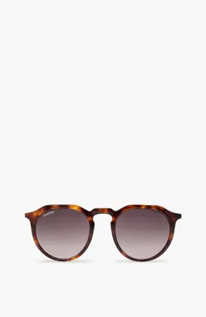 CAVALINHO Round Frame Sunglasses With Tortoiseshell Finish - Brown