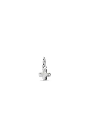 UNODE50 Sterling -plated Cross Charm - Silver