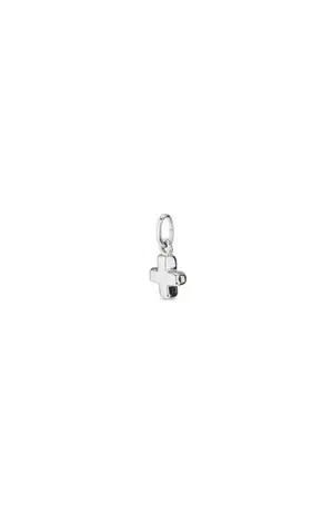 UNODE50 Sterling -plated Cross Charm