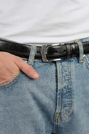CAVALINHO Classic Smooth And Patent Leather Belt