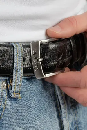CAVALINHO Classic Smooth And Patent Leather Belt
