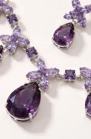 MODENAIRE Crystal Necklace And Earrings Set