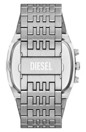 DIESEL® Tone Stainless Steel Chronograph Bracelet Watch - Silver