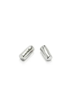 UNODE50 Sterling -plated Tube Earrings