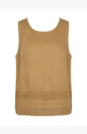 MODENAIRE Sleeveless Linen Top