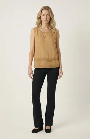 MODENAIRE Sleeveless Linen Top