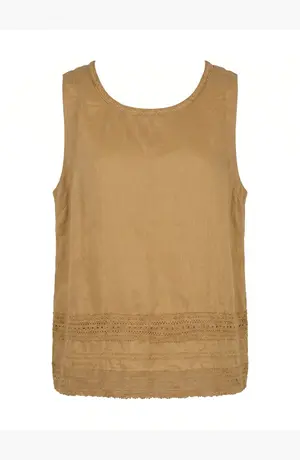 MODENAIRE Sleeveless Linen Top
