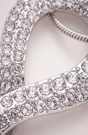 MODENAIRE Crystal Infinity Teardrop Pendant Necklace