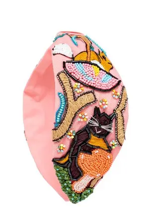 HAIR DRAMA CO. Nutty Love Knotted Headband - Pink